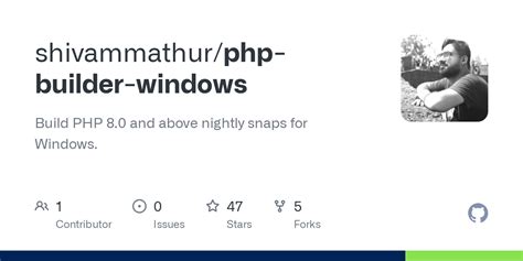 Github Shivammathurphp Builder Windows Build Php 80 And Above