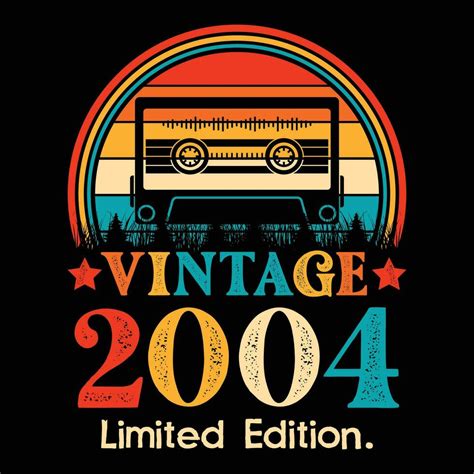 Vintage 2004 Limited Edition Cassette Tape 27141526 Vector Art At Vecteezy