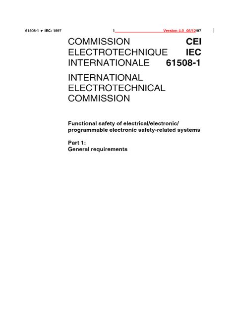 Iec 61508 Part1 40doc Iec61508 1 Pdf