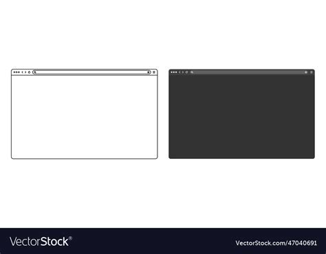 Blank Web Browser Internet Page Window Royalty Free Vector