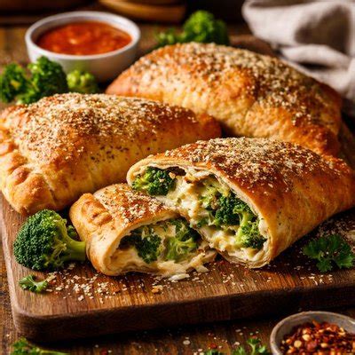 Broccoli And Cheese Calzones Recipe