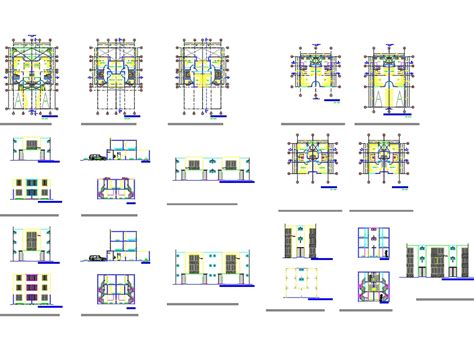 Modular Houses In Dwg 424 44 Kb Cad Library