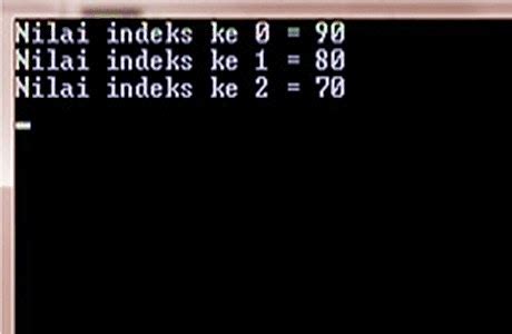 Contoh Program Array Satu Dimensi Bermain Coding