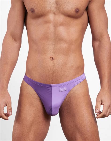 Project Claude 2tone Swim Thong Purple Johnny Beach