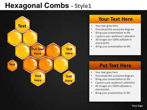 Hexagonal Combs Style 1 Powerpoint Presentation Slides DB Presentation PowerPoint Images