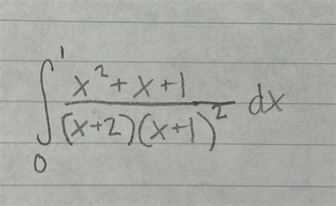 solved ∫01x2 x 1 x 2 x 1 2dxintegrate using partial