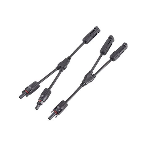 Ip67 Waterproof 2 To 1 30a 1000v Dc Female And Male Mc4 Y Type Pv Solar Branch Connector Qh