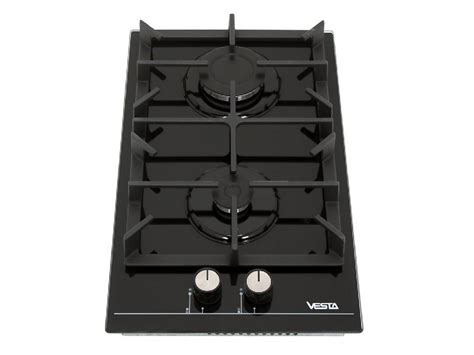 Варочная поверхность Vesta BHF3060ICG/BL автоподжиг,чугун,ст - ATEHNO