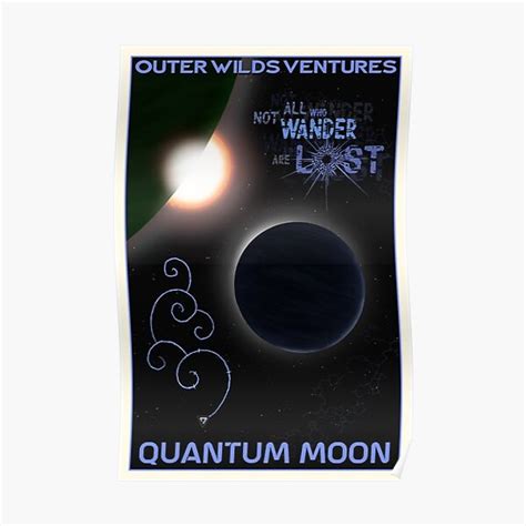 Outer Wilds Quantum Moon Travel Poster Premium Matte Vertical Poster