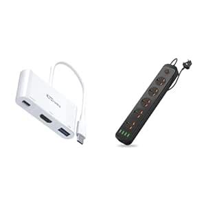 Portronics C Konnect Type C To HDMI Adapter 3 In 1 Multiport USB C Hub With 4K 30Hz USB 3 0