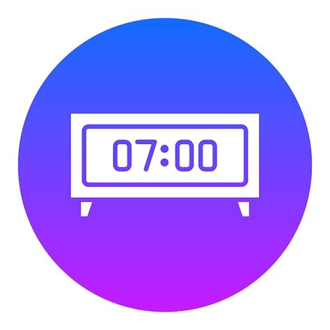Premium Vector Digital Clock Vector Illustration