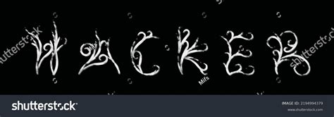 Hacker Word Splatter Vector Typography Isolated Stock Vector Royalty Free 2194994379