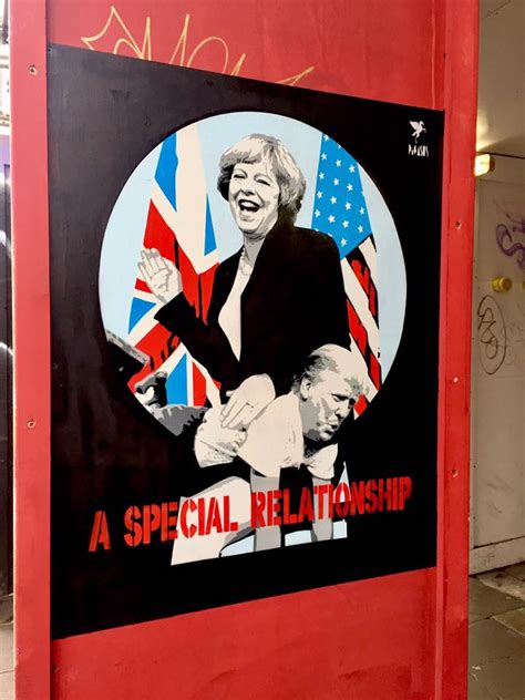 Theresa May Seen Spanking Donald Trump In Latest Street Art From Pegasus Ibtimes Uk