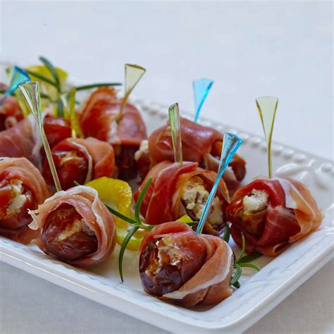 Blue Cheese Bacon Wrapped Dates Kellis Catering And Events