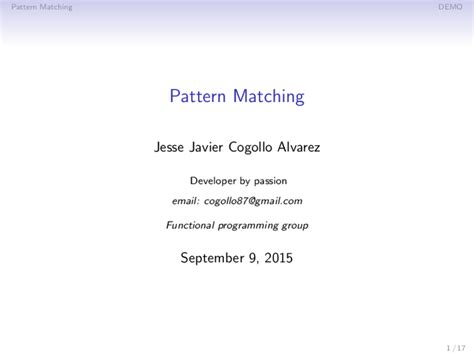 Pattern Matching In Scala Speaker Deck