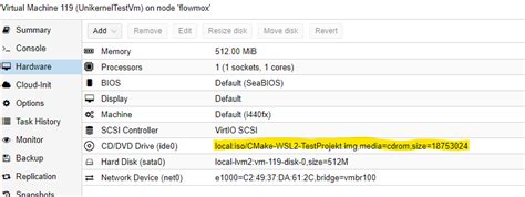 error no bootable device when starting image via proxmox · issue