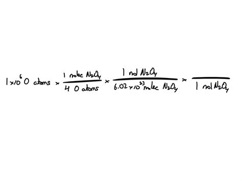 Solved Calculate The Mass Of Dinitrogen Tetroxide N O That Contains One Million