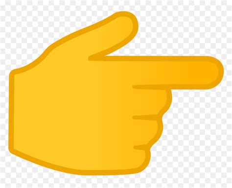 Backhand Index Pointing Right Icon Finger Pointing Right Emoji HD