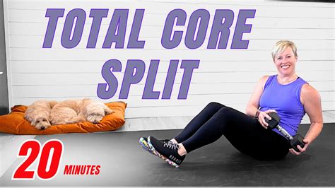 20 Minute Total Core Split Workout Get Fit With Ashley
