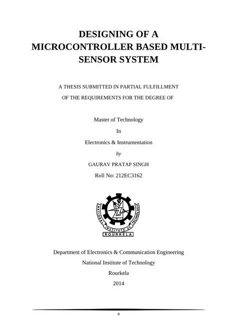 Pdf Designing Of A Microcontroller Based Multi Sensor Dokumentips