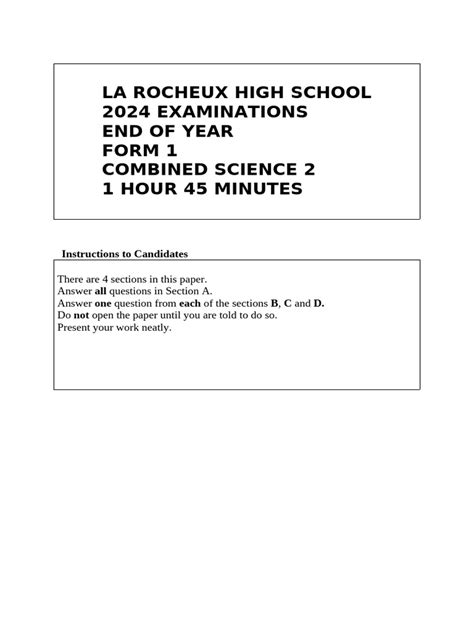 Form 1 Science 2 Pdf Electric Current Chemical Substances