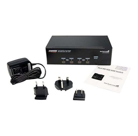 StarTech Com 4 Port Dual DVI USB KVM Swi Billig