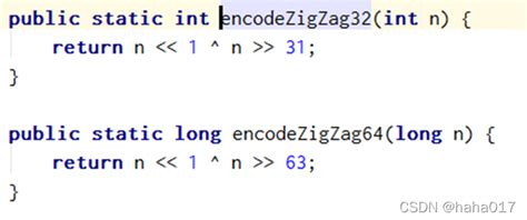 varint编码和zigzag算法 varint32zigzag csdn博客