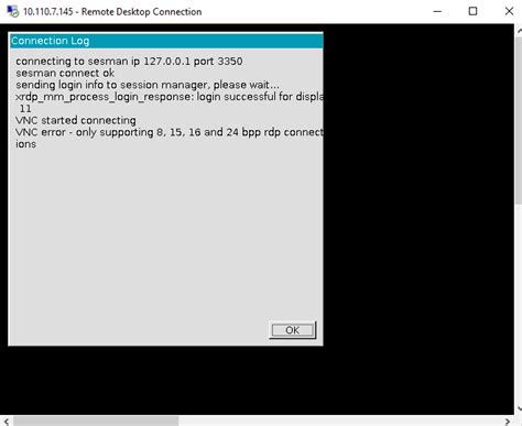 Vnc Error Only Supporting 815 16 And 25 Bpp Computer How To
