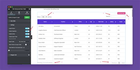 How To Use Advanced Data Table Widget Of Happy Elementor Addons