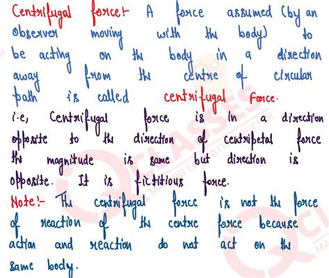 Force Chapter Important Notes Class10 ICSE