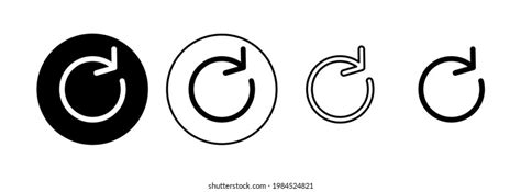 Reload Icon Repeat Symbol Reset Signs Stock Vector Royalty Free 2256963165 Shutterstock