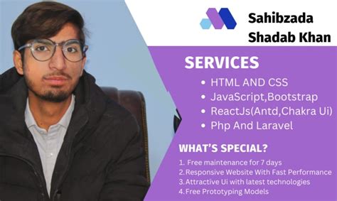 Your Full Stack Developer Reactjs And Phplaravel By Shadabkhan771 Fiverr