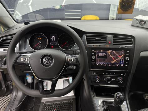 Vw Golf 7 2016 Instalare Volan Multifunctional Piele Unitate Mib 2 App