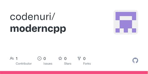 GitHub Codenuri Moderncpp
