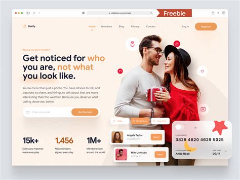 Dating Site Landing Page Hero Concept By Mike Taylor For Landing Page Heaven On Dribbble