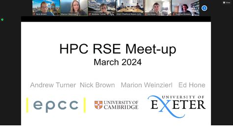 hpc rse march meetup excalibur