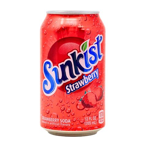 Sunkist Strawberry Soda 355ml Candy Funhouse Candy Funhouse Ca
