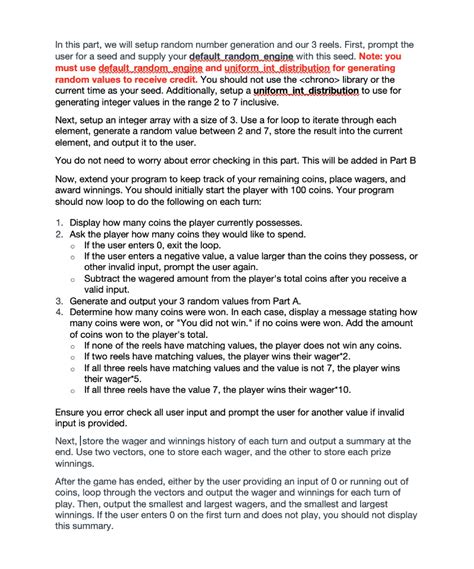 Solved In This Part We Will Setup Random Number Generation Chegg Com