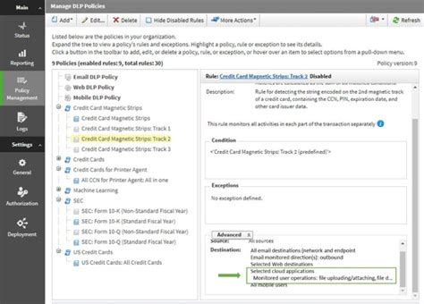 Configure Dlp Policies For Cloud Applications In The Forcepoint Security Manager