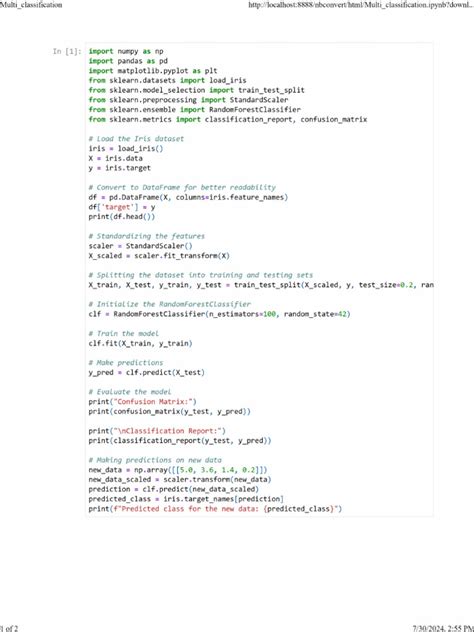 Multi Classification Pdf