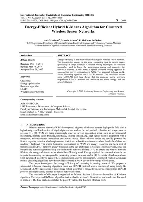 Energy Efficient Hybrid K Means Algorithm For Clustered Wireless Sensor