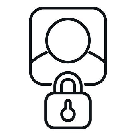Blocked Account Icon Outline Vector User Email 22873203 Vector Art At Vecteezy