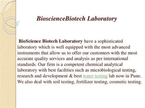 Soil Testing Lab In Pune Plant Testing Bioscience Biotech