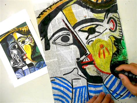 Mixed Media Portraits By Picasso Arte A Scuola