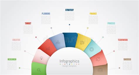 infographic 9 options design elements for your business data vector