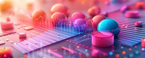 Colorful Graphic Presentation Of Data And Metrics In A Vibrant