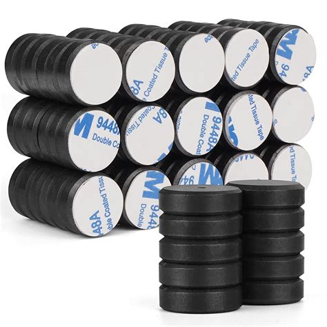 100pack Magnets For Crafts With Adhesive Backing Ceramic Magnets Round