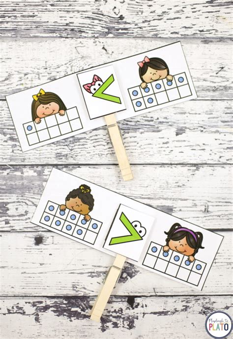 Comparing Numbers Playdough To Plato