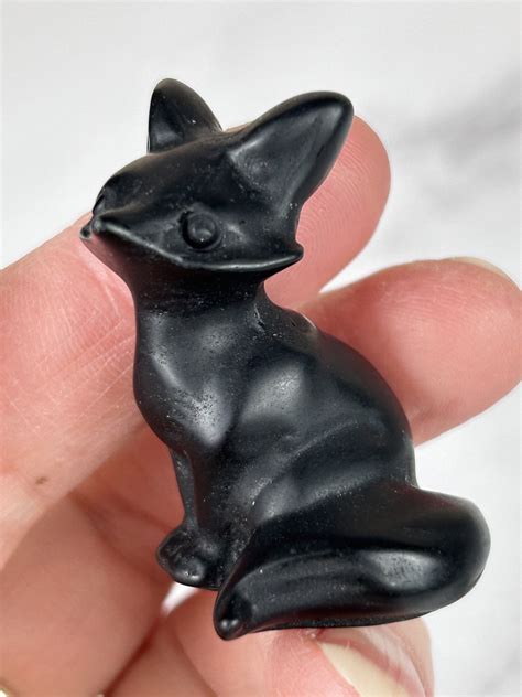 Mini Fox Carving The Crystal Cave Scotland
