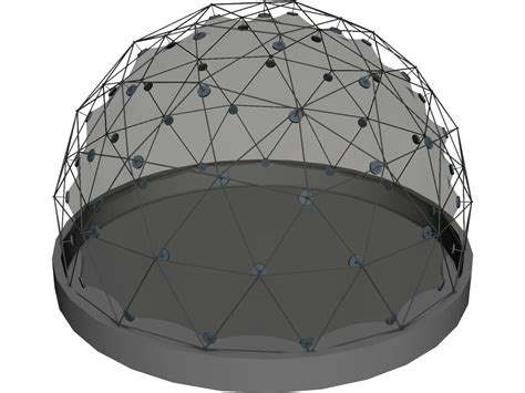 Geodatic Dome 3d Model 3dcadbrowser